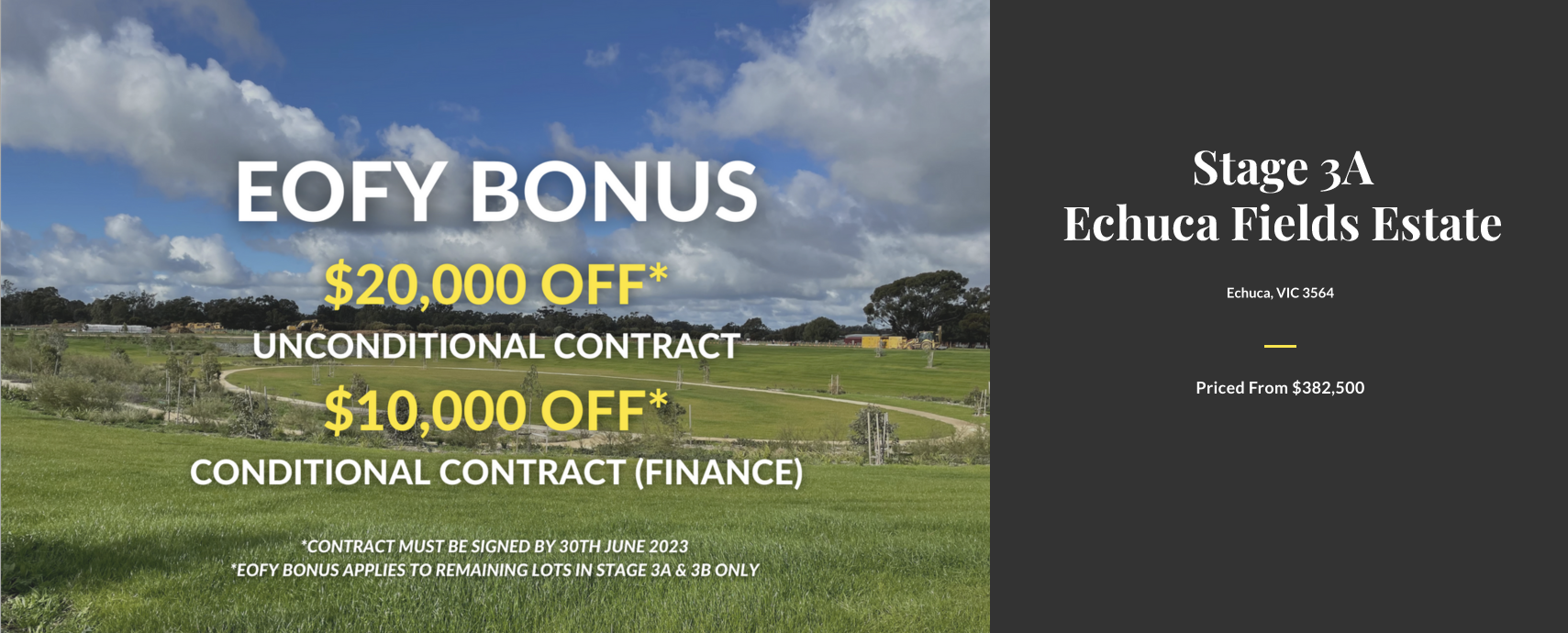 Stage 3A - Echuca Fields